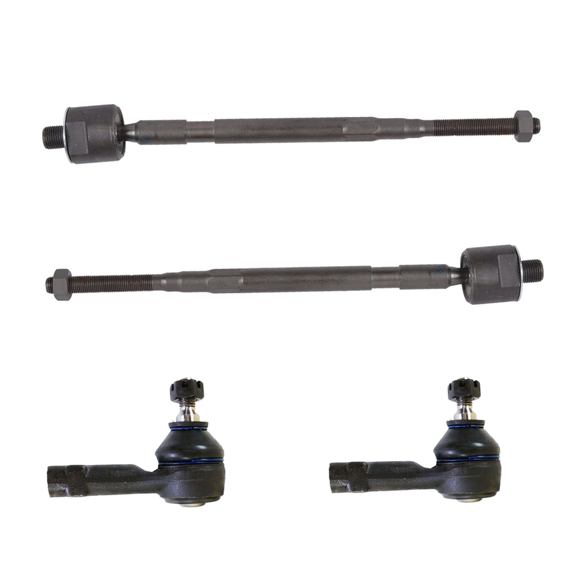 4pc Front Inner Outer Tie Rods Suspension Kit