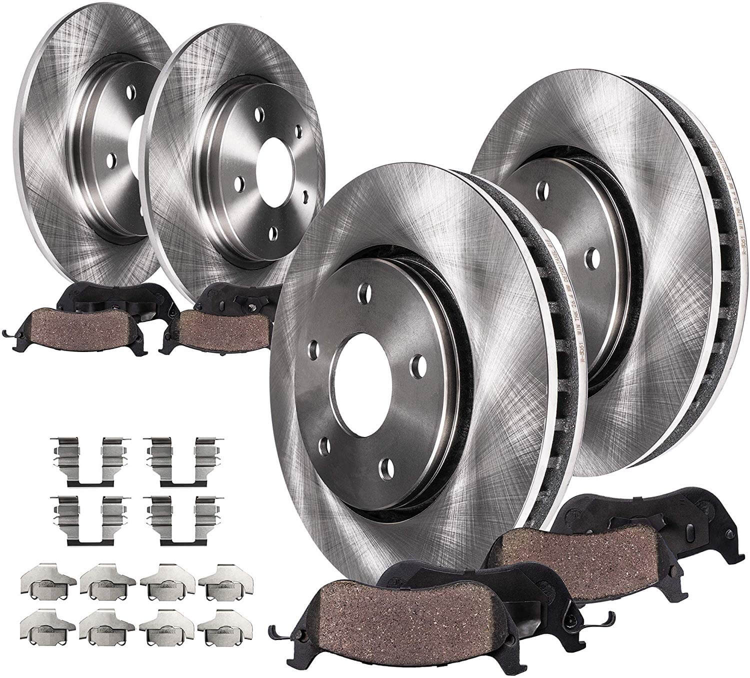 2003 Ford F-150 8pc Front & Rear Disc Rotors and Ceramic Brake Pads Kit
