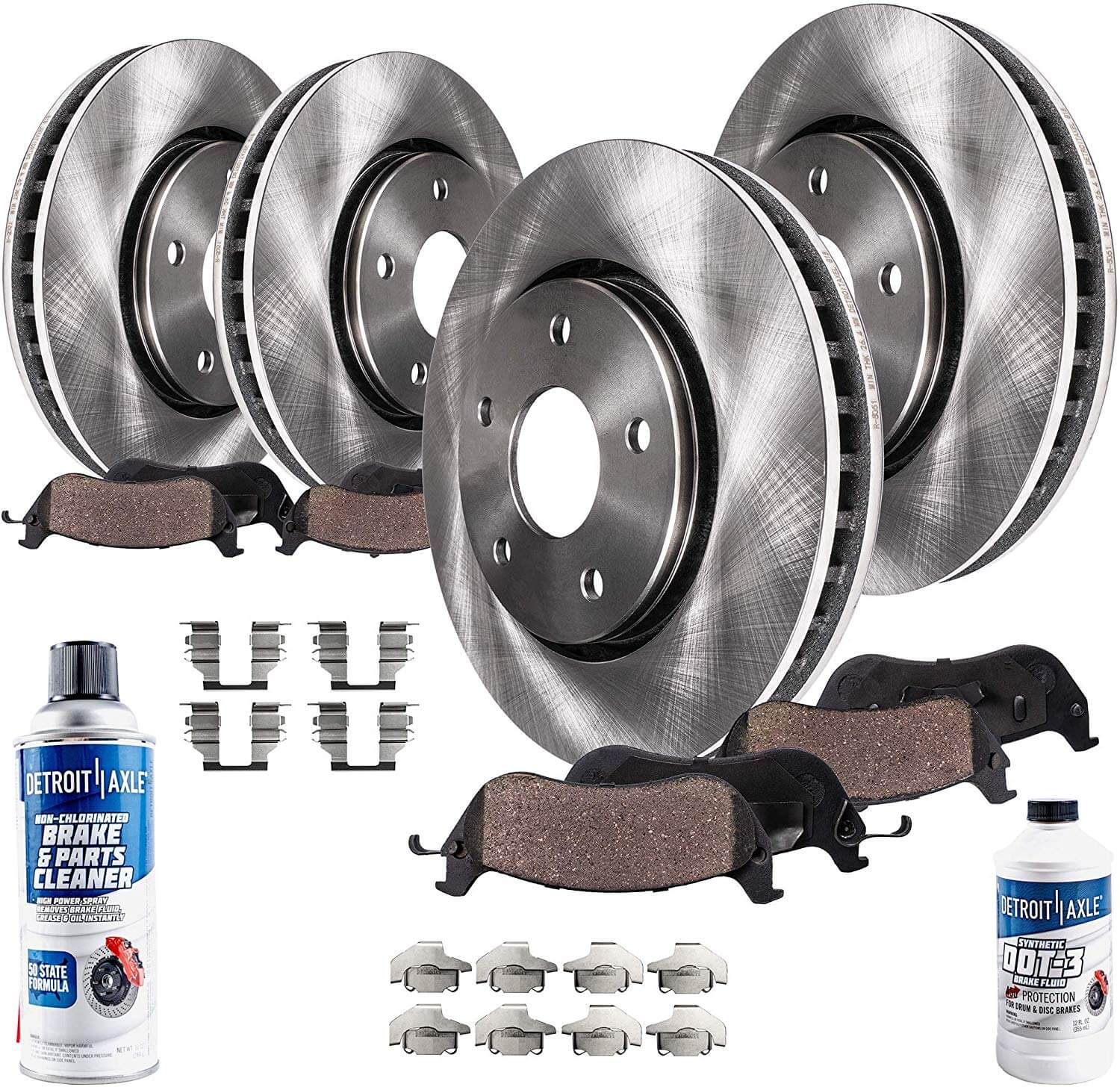 2020 Ram 1500 Classic 10pc Front & Rear Disc Rotors and Ceramic Brake ...